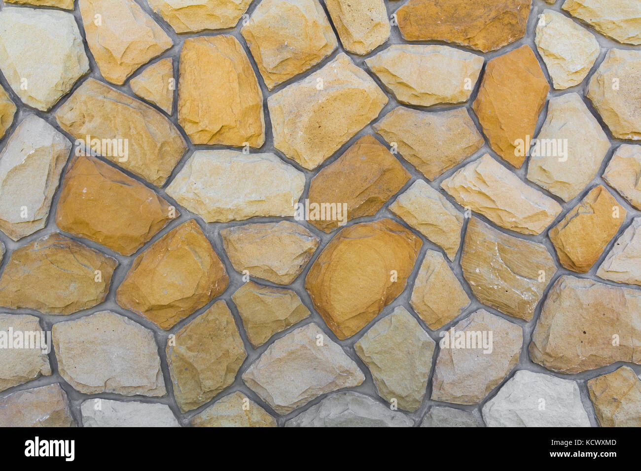 Different sizes of sand stones. Stone wall pattern background Stock ...
