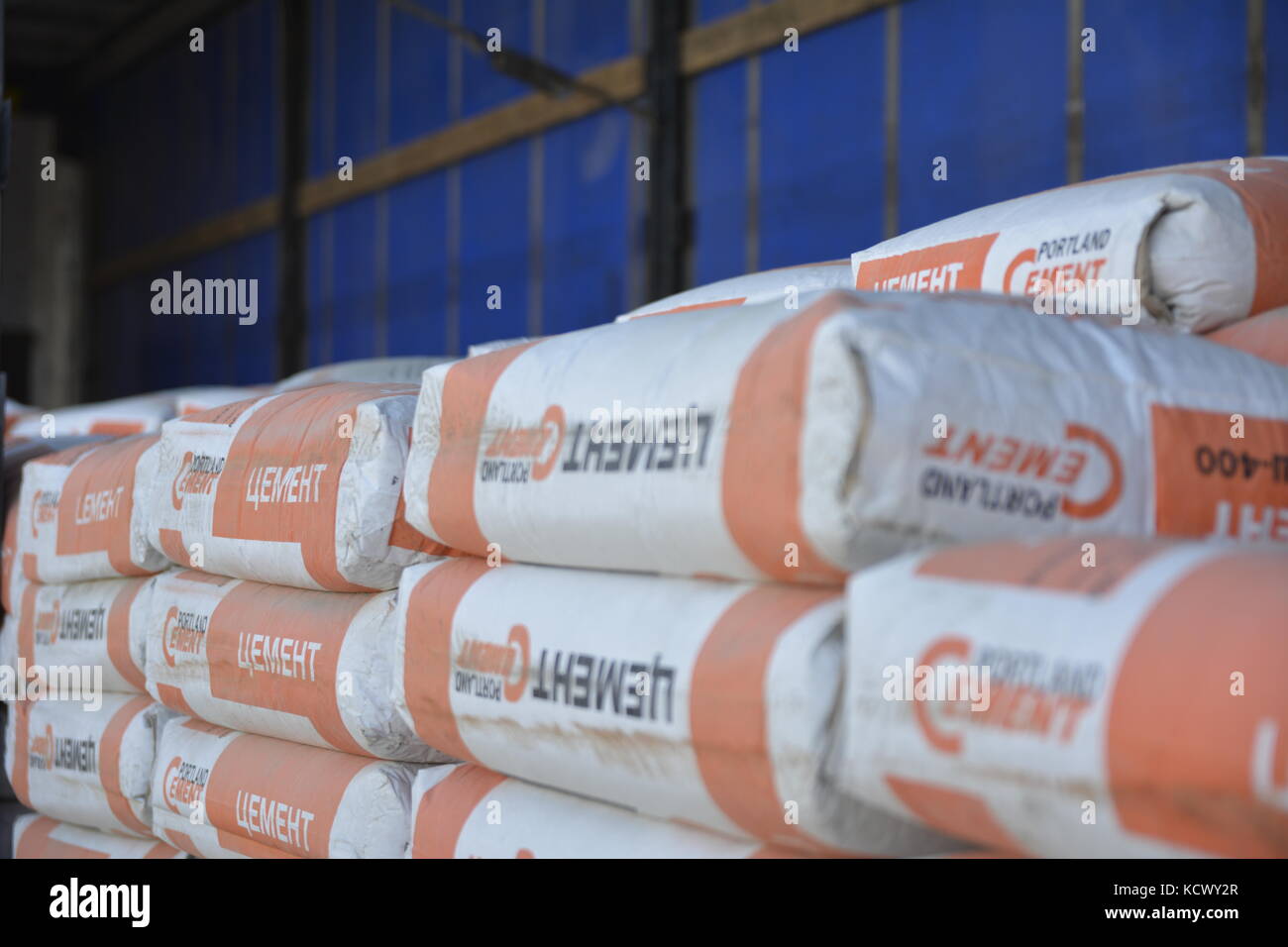 Pile construction materials bags hi-res stock photography and images ...