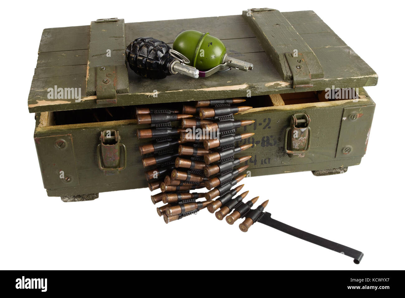 soviet army box of ammunition isolated Stock Photo - Alamy