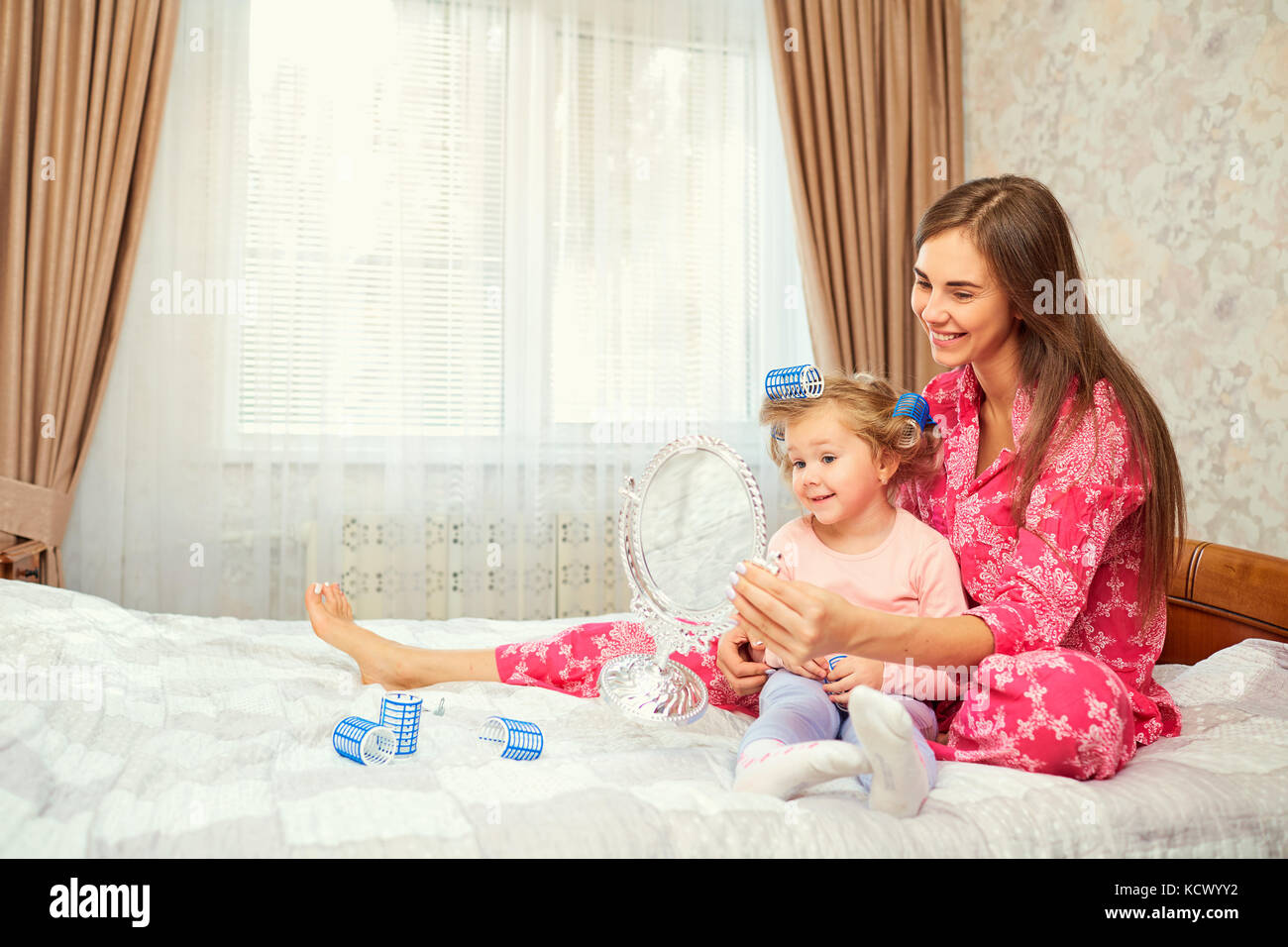 Mother and daughter play together hi-res stock photography and images - Alamy
