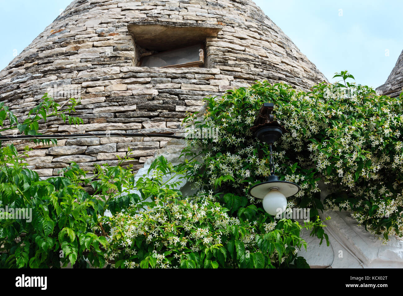 Trulli house roof in main touristic district of Alberobello beautiful ...