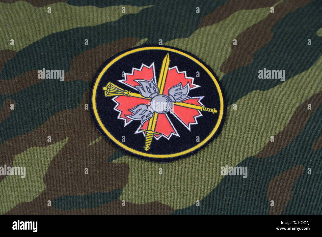 KIEV, UKRAINE - Feb. 25, 2017. Russian Main Intelligence Directorate ...