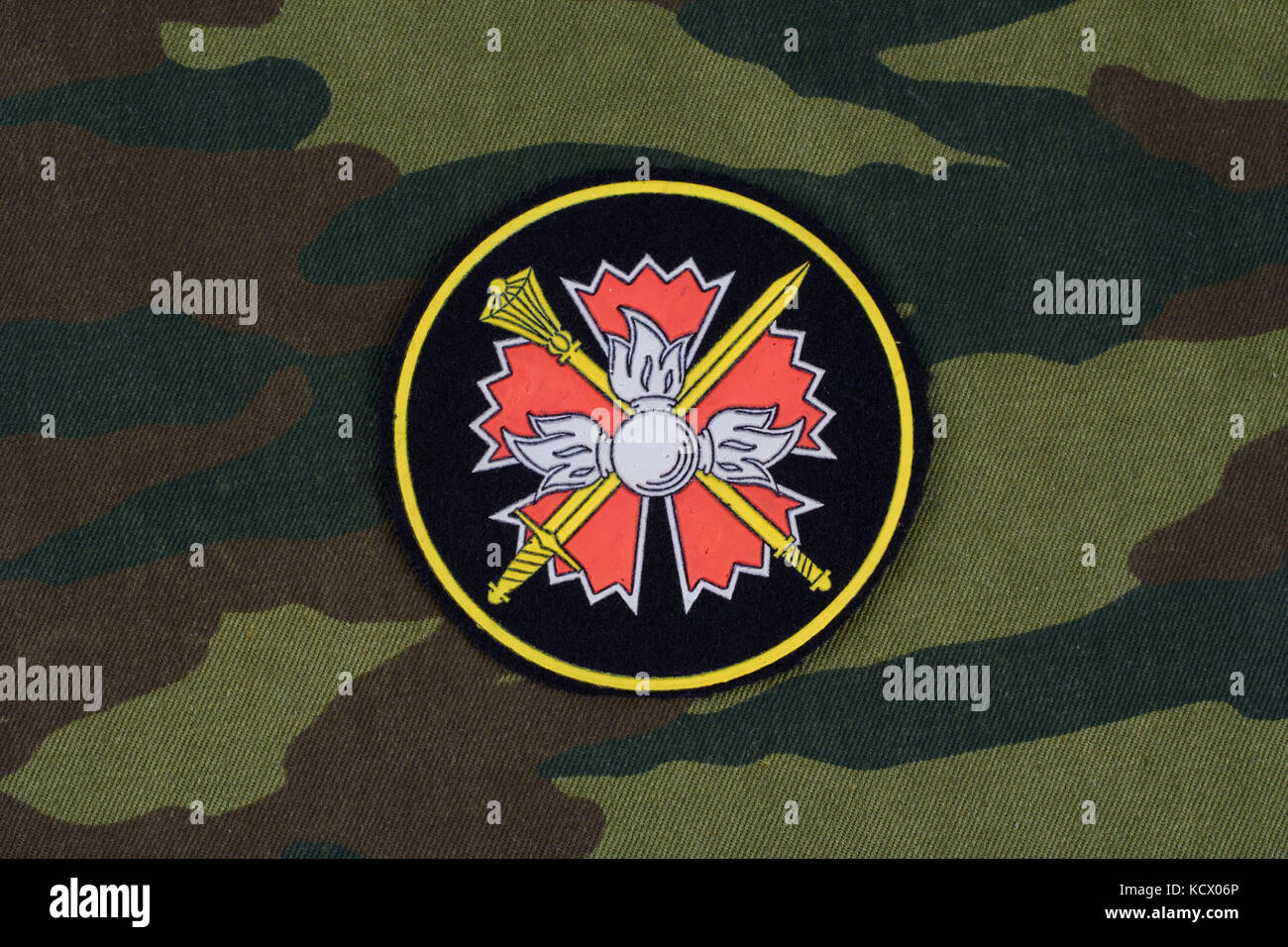 KIEV, UKRAINE - Feb. 25, 2017. Russian Main Intelligence Directorate ...