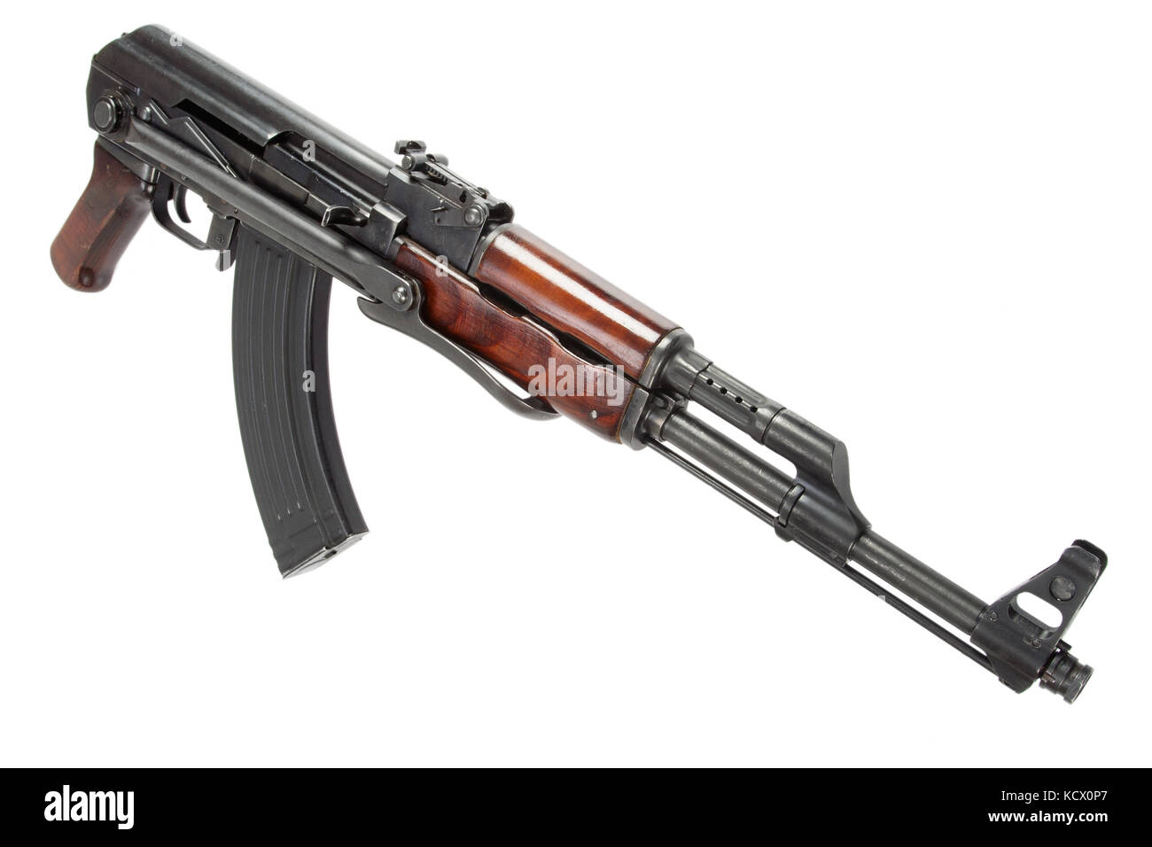 Rare model AK - 47 from 1954 assault rifle isolated on white Stock ...