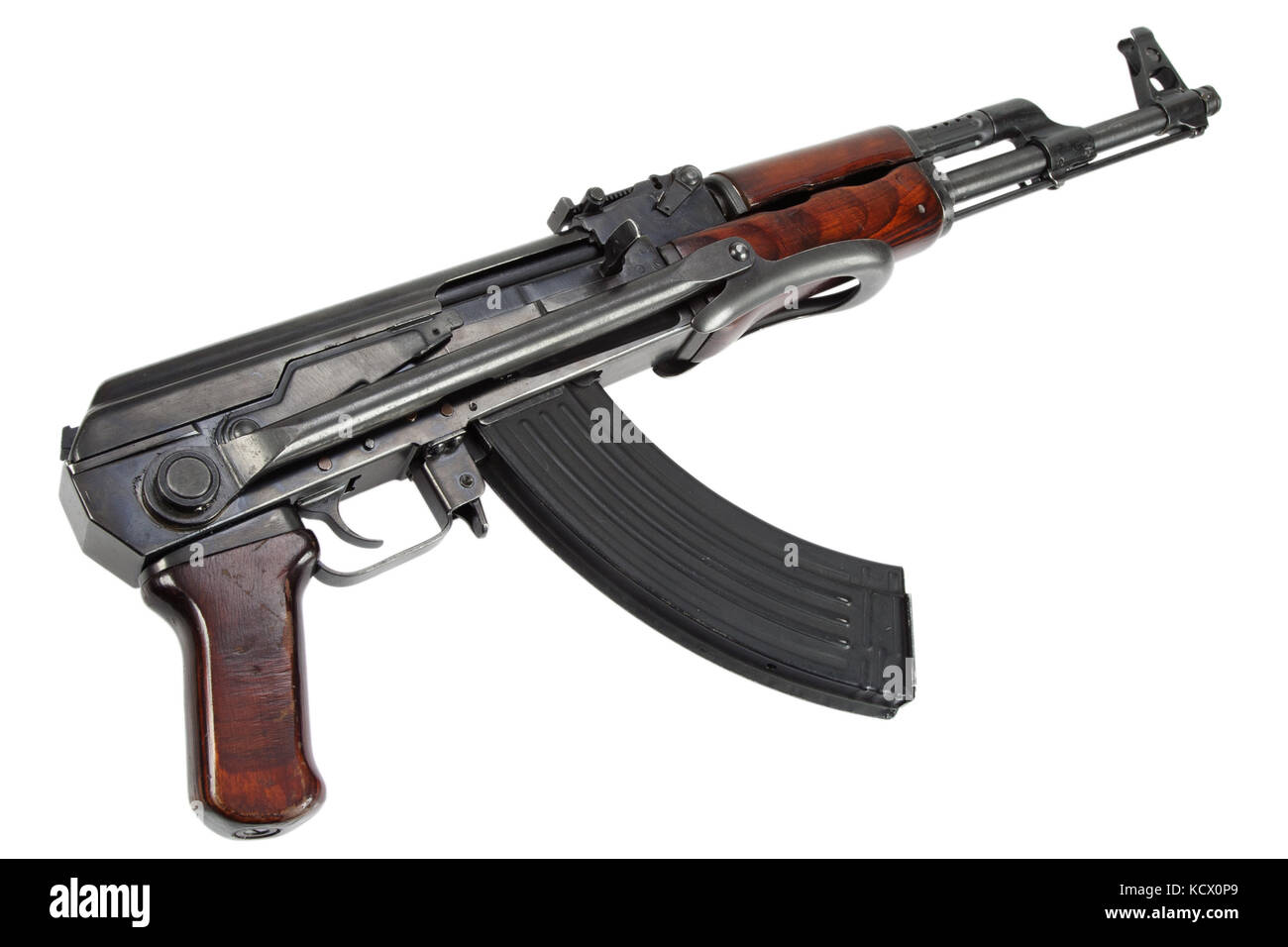 Rare model AK - 47 from 1954 assault rifle isolated on white Stock ...