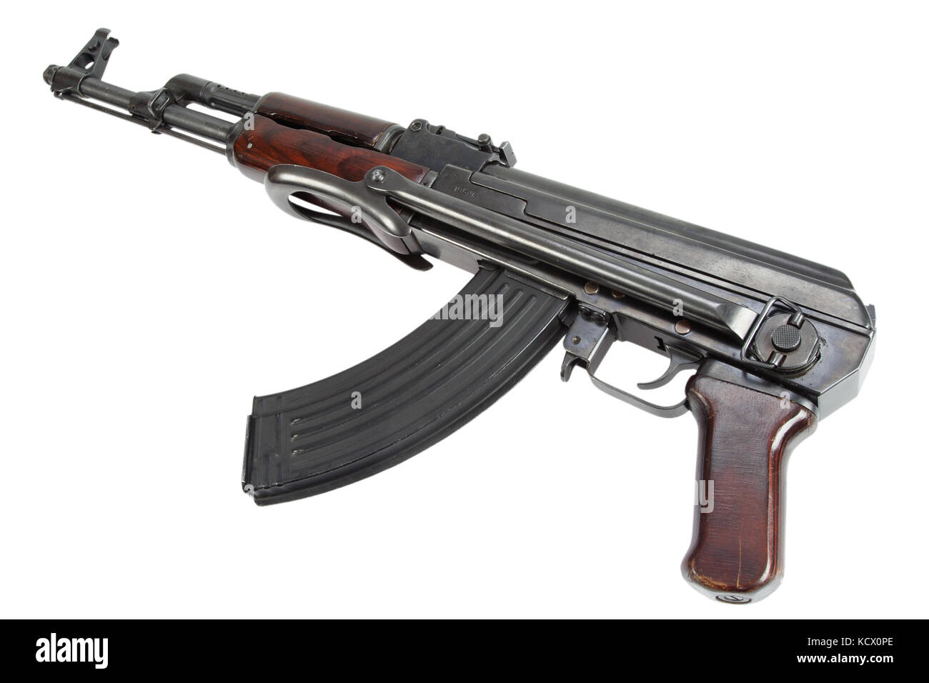 Rare model AK - 47 from 1954 assault rifle isolated on white Stock ...