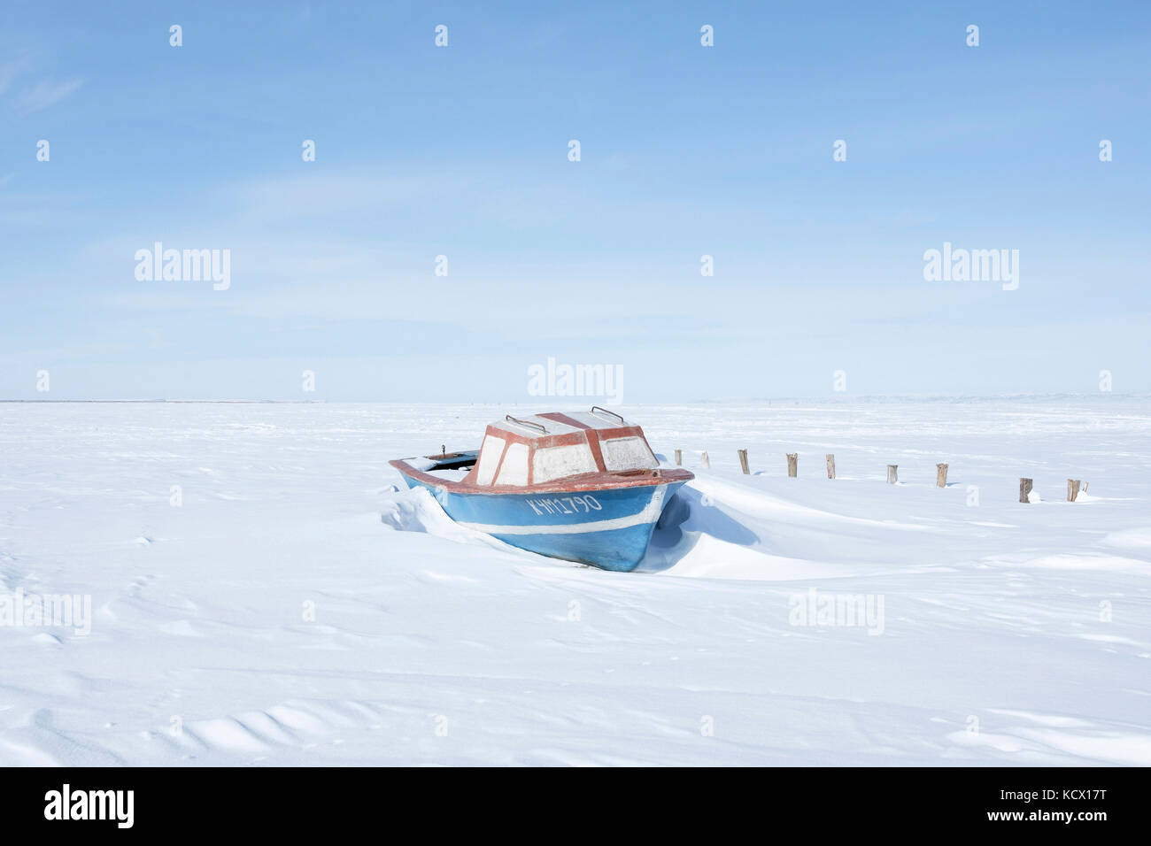 The boats are caught in the ice during the winter season. While May and ...
