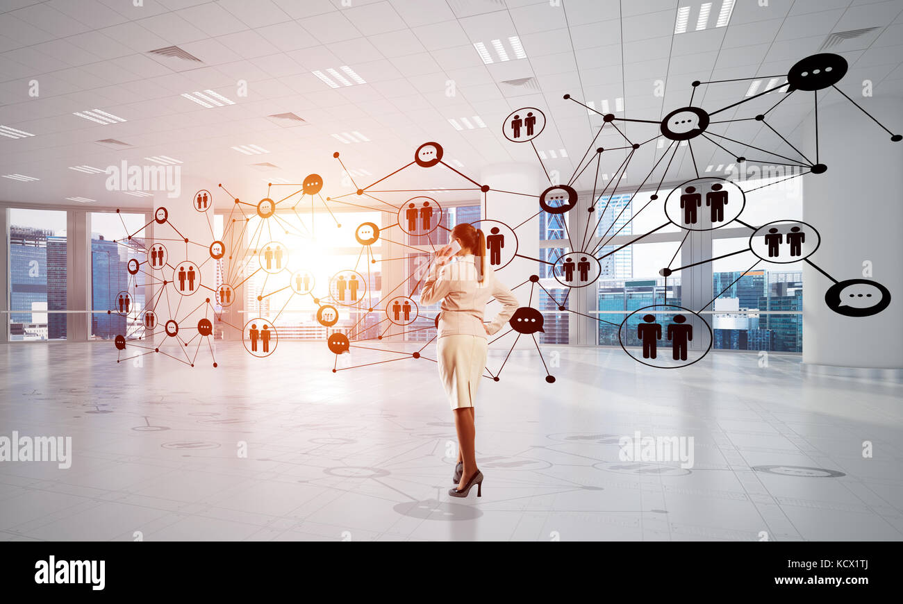 Networking and social communication concept as effective point for ...