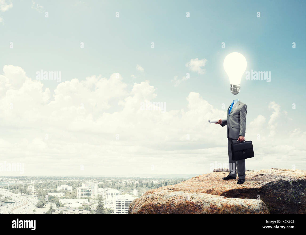 Man of creative ideas Stock Photo - Alamy