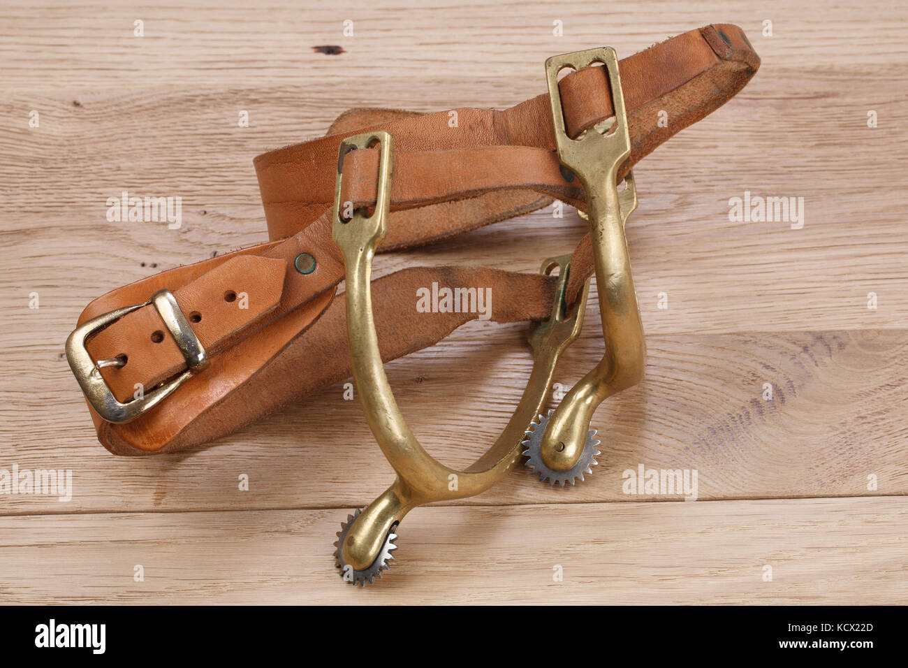 Western-style cowboy spurs with rowels Stock Photo - Alamy