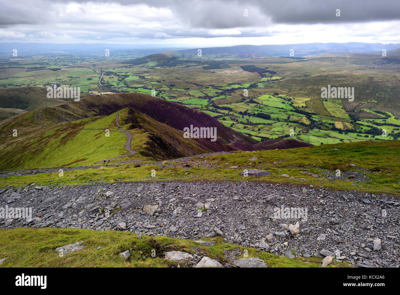 The green fields of Threlkeld Stock Photo - Alamy