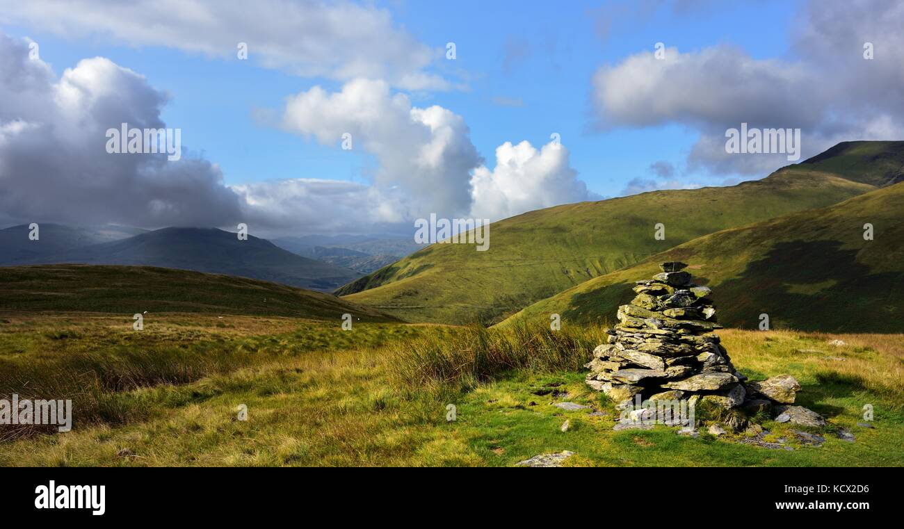 Storm clouds over Clough Head Stock Photo - Alamy