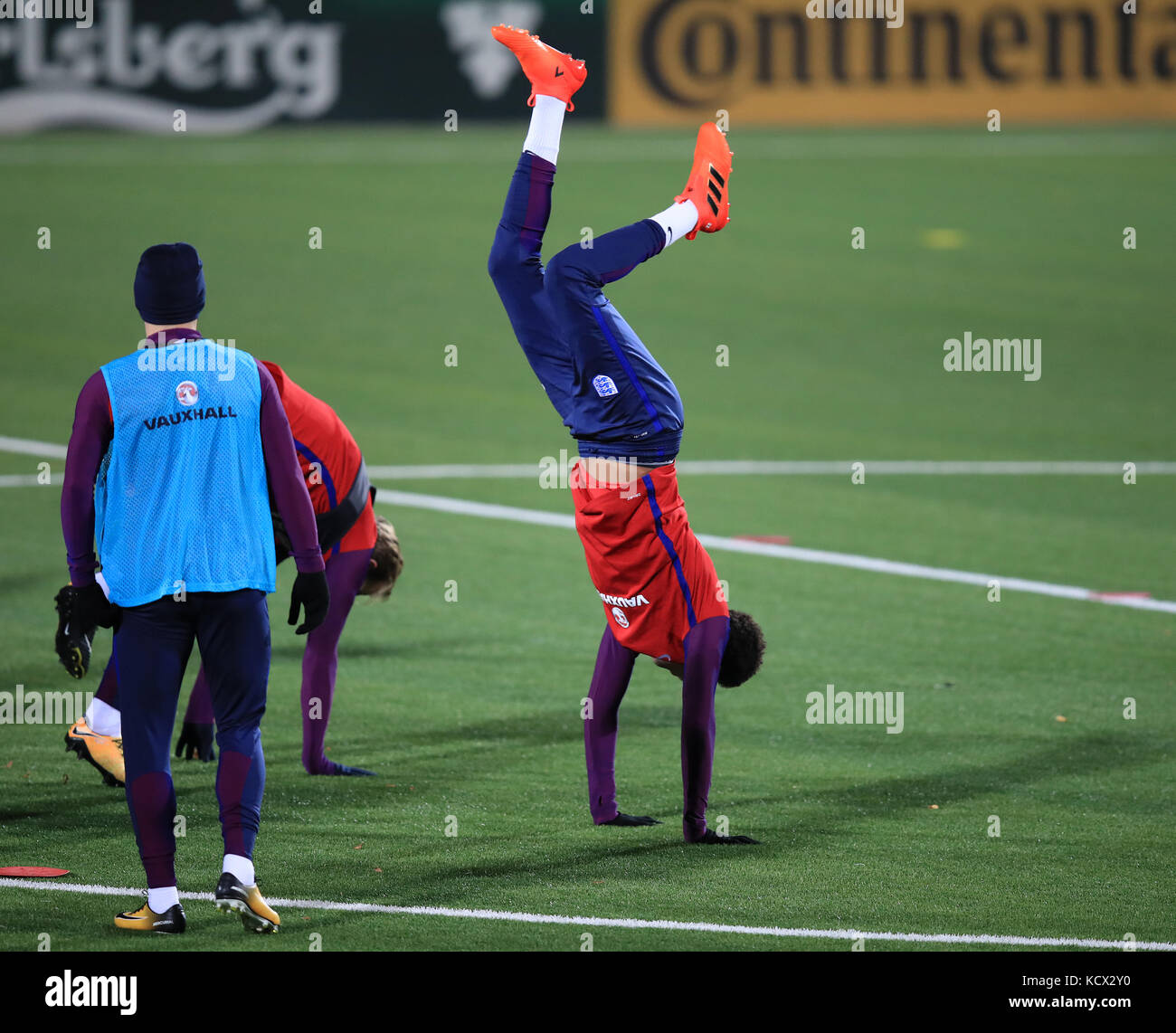 England's Dele Alli during the training session at the LFF Stadium ...