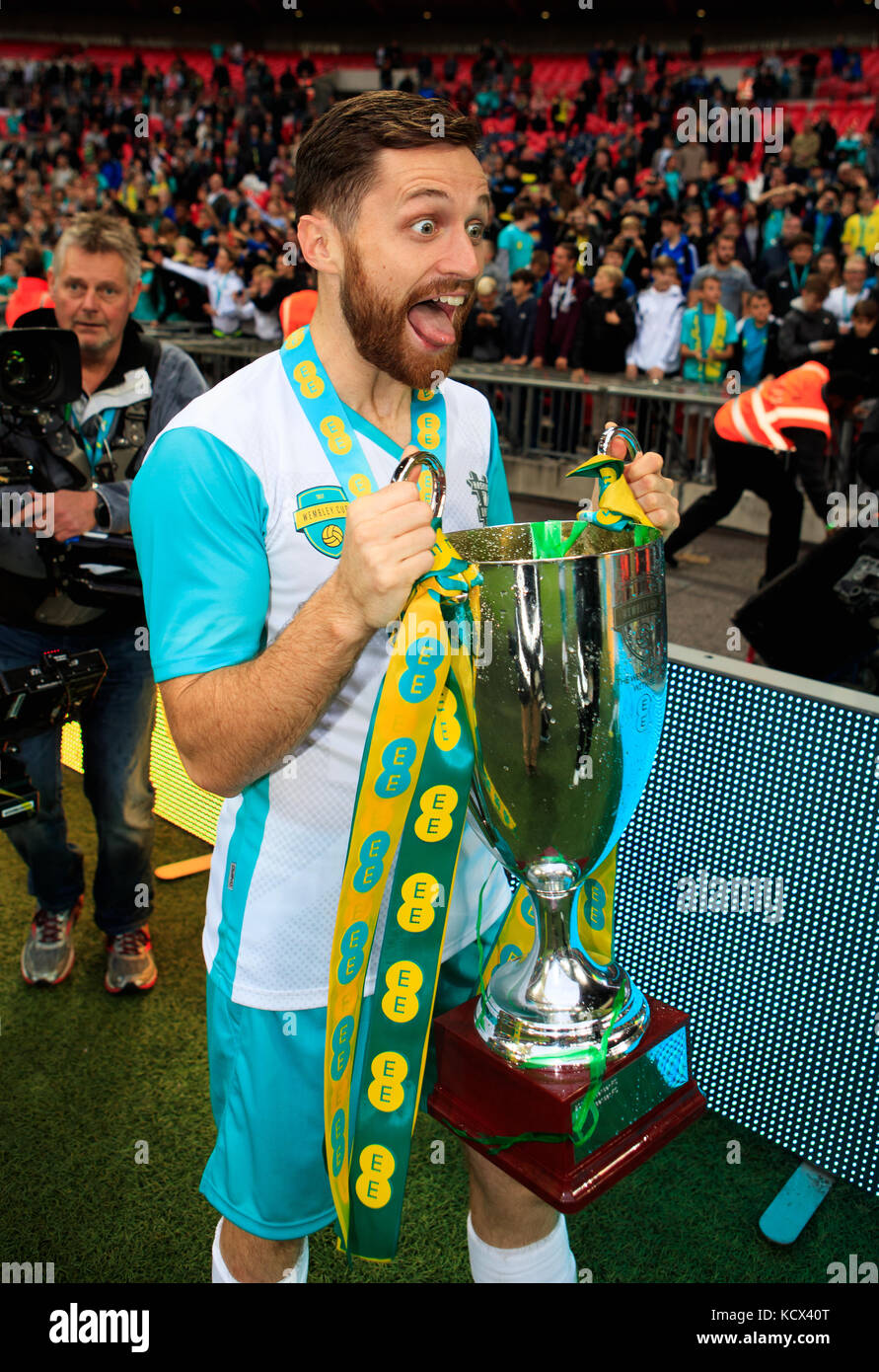 Hashtag United's Spencer FC pictured at The EE Wembley Cup Final at ...