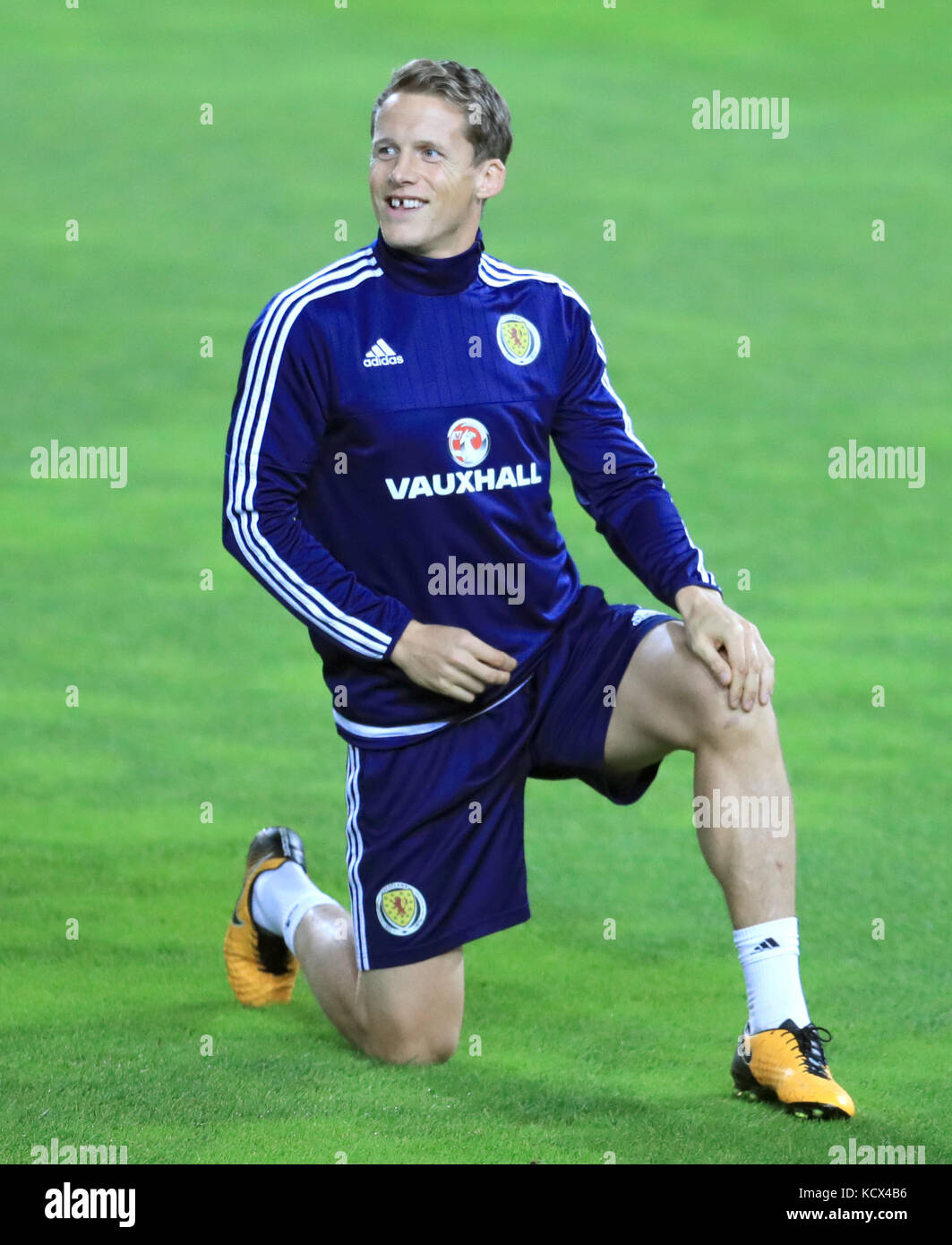 Scotland's Christophe Berra during a training session at Stadion ...