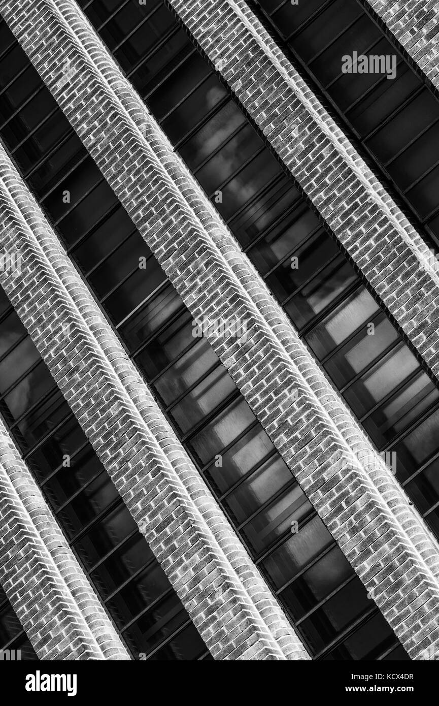 Black And White Monochrome Image Of The Tate Modern Art Gallery For