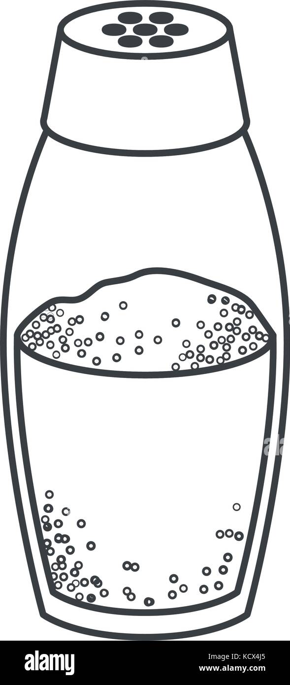 salt container icon monochrome silhouette Stock Vector Image & Art - Alamy