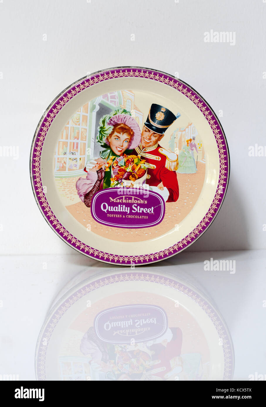 Vintage Quality Street Sweets Tin by Mackintosh Stock Photo - Alamy