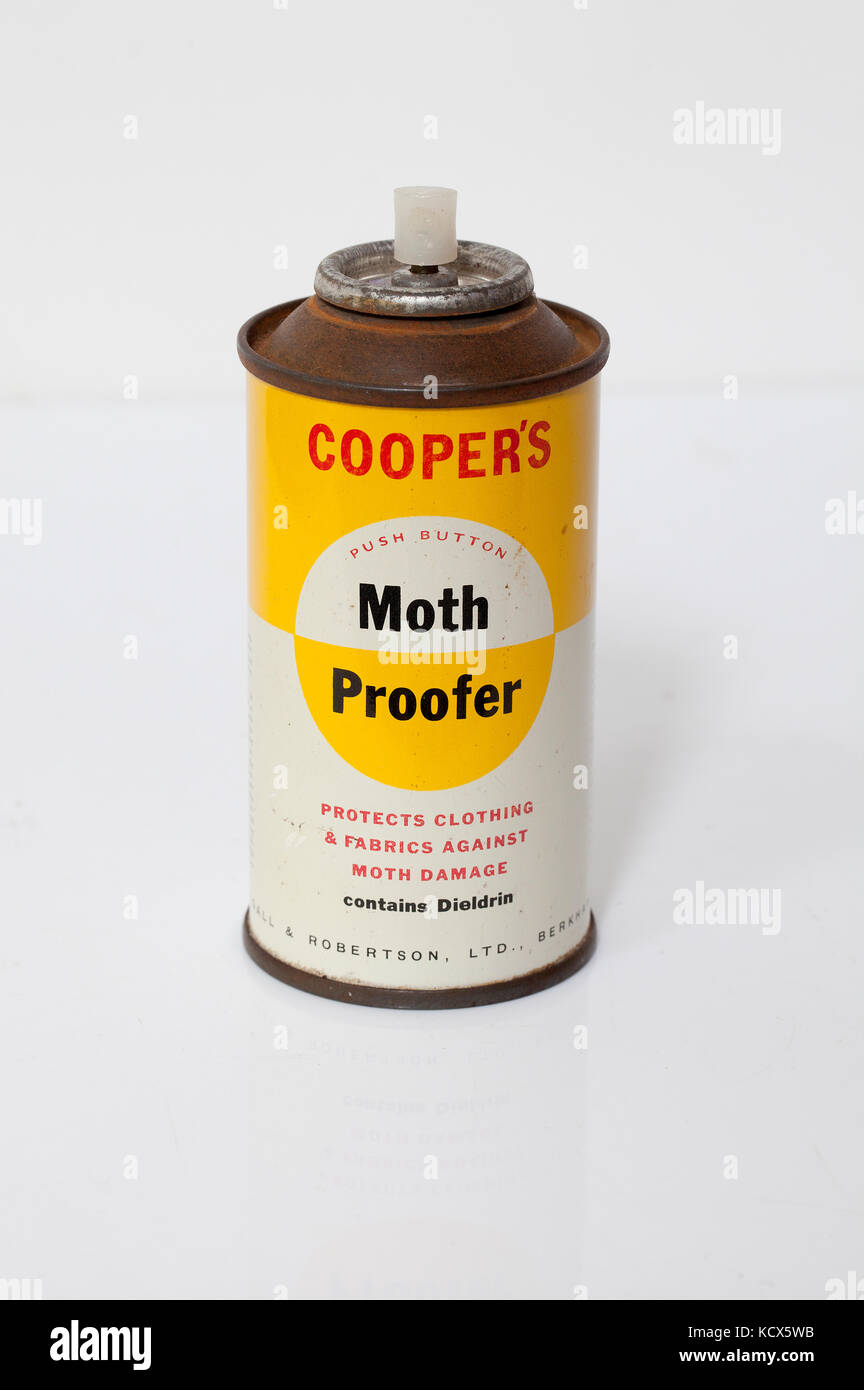 A Vintage Can of Coopers Moth Proofer Stock Photo - Alamy
