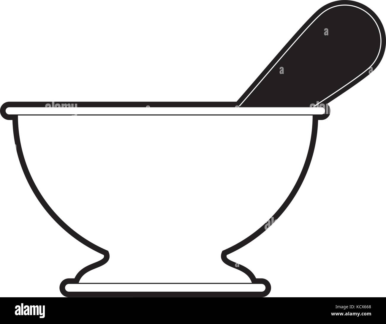 Spoon bowl empty Stock Vector Images - Alamy