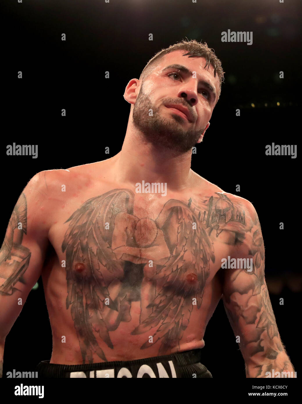 Lewis Ritson during his British Lightweight Championship at Manchester ...