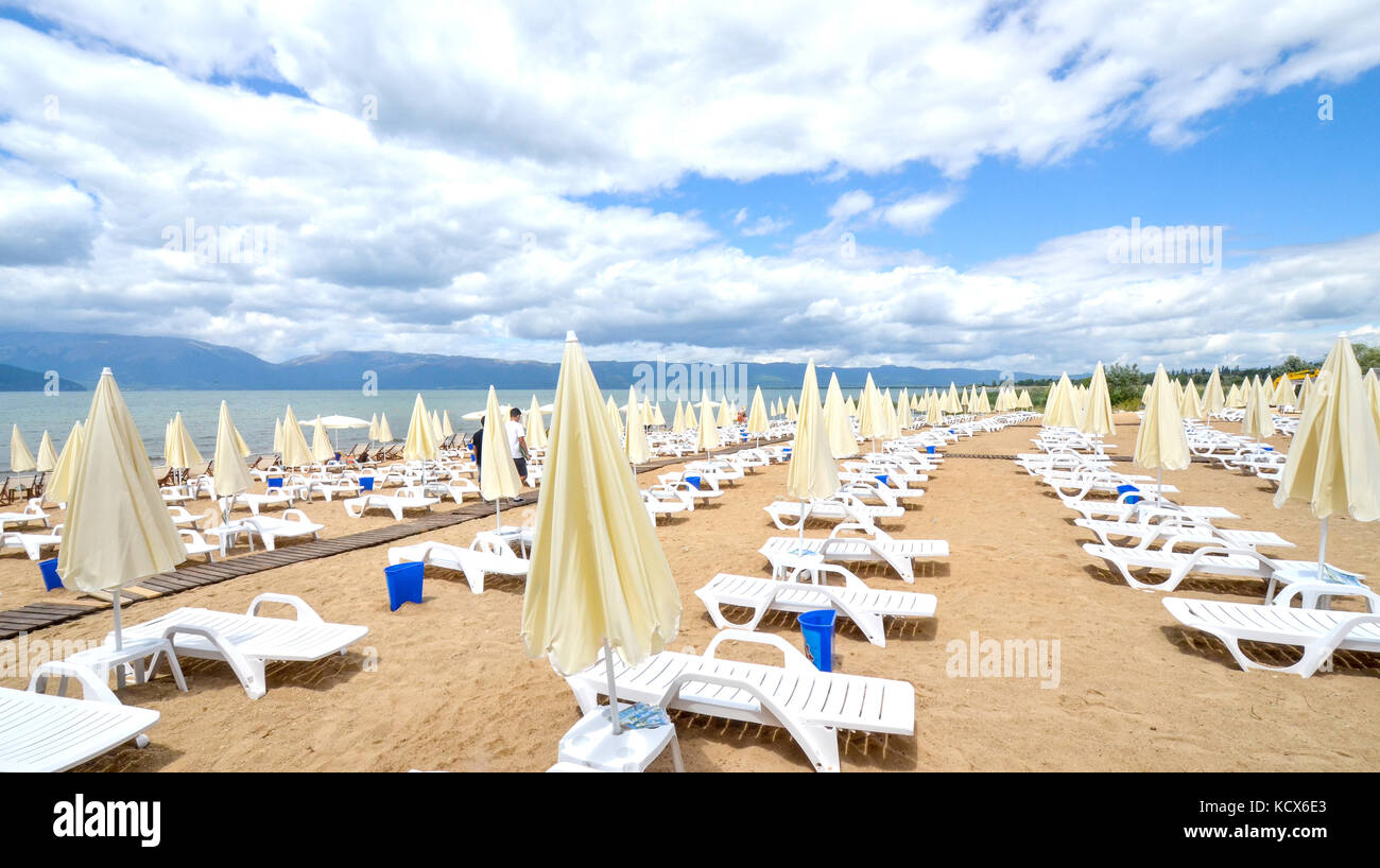 picture of a Beach on a Prespa Lake, Macedonia Stock Photo - Alamy