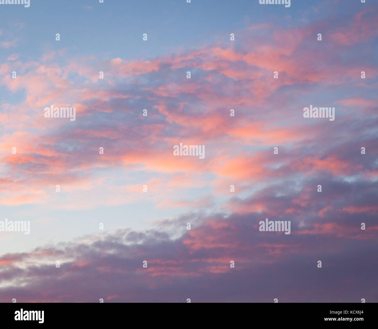 Calm cloud scape at sunset Stock Photo - Alamy