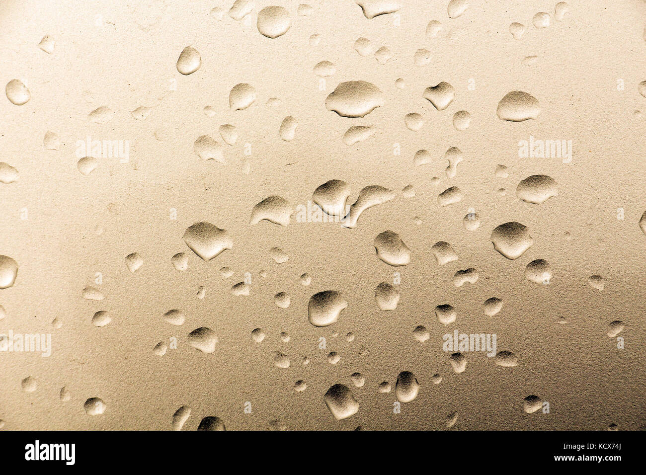 picture of a water or rain drops on a car surface Stock Photo - Alamy