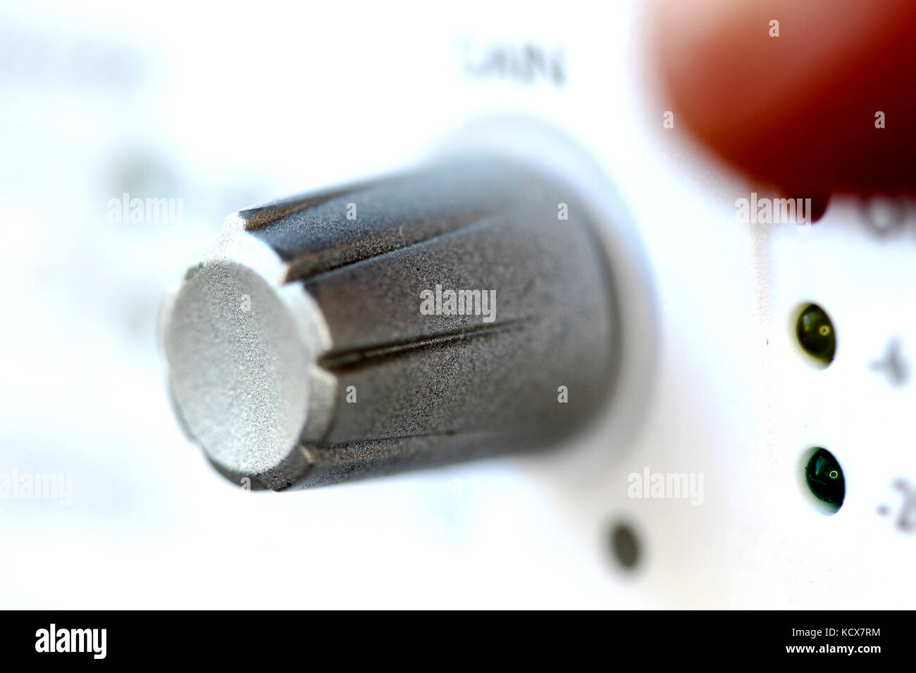 picture of a Close up music amplifier,external sound card Stock Photo ...