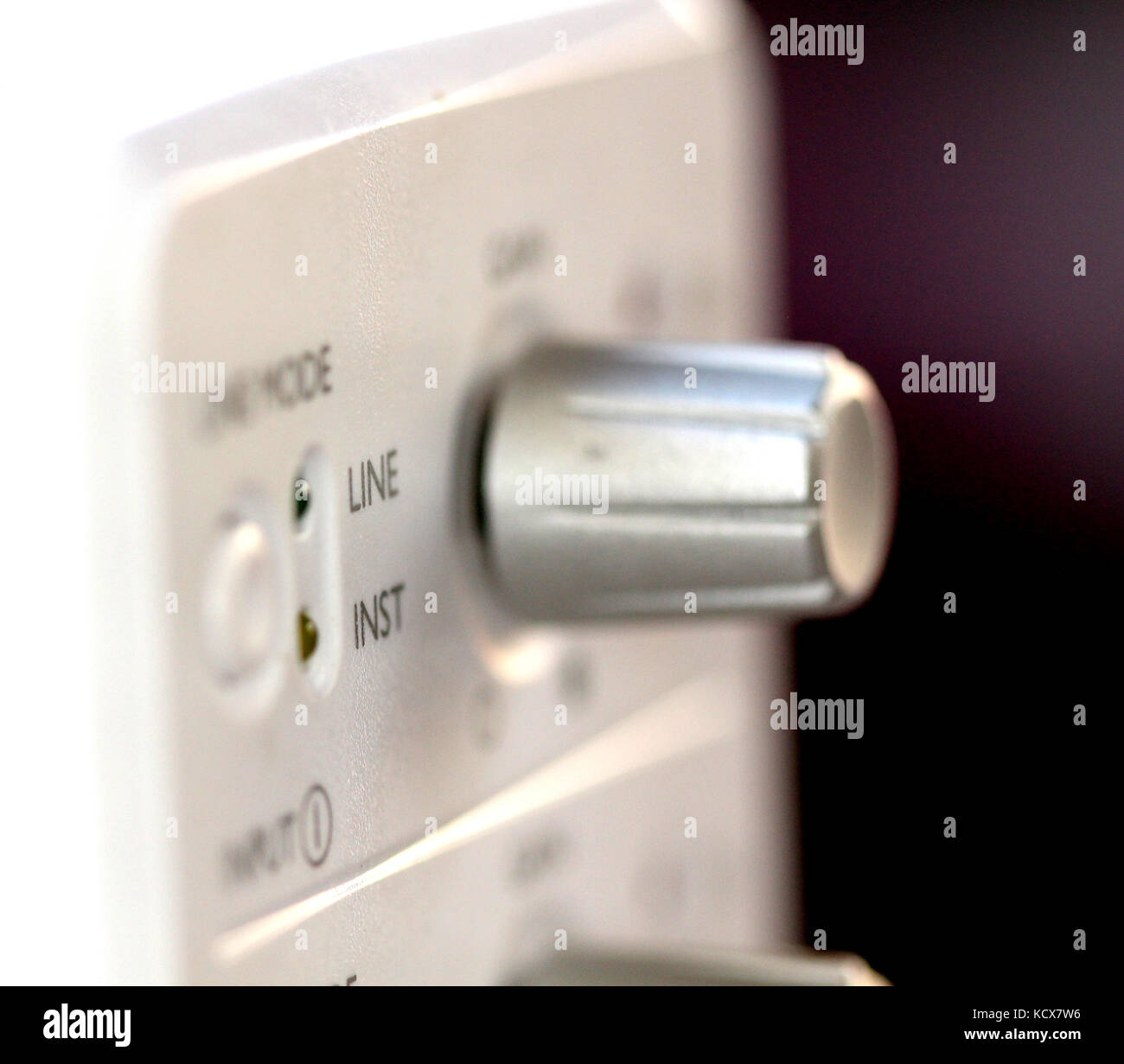 picture of a Close up music amplifier,external sound card Stock Photo ...