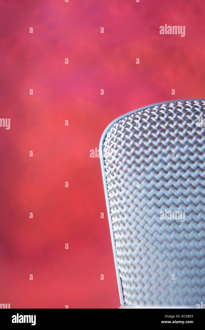 Large diaphragm condenser studio recording voice microphone to record ...