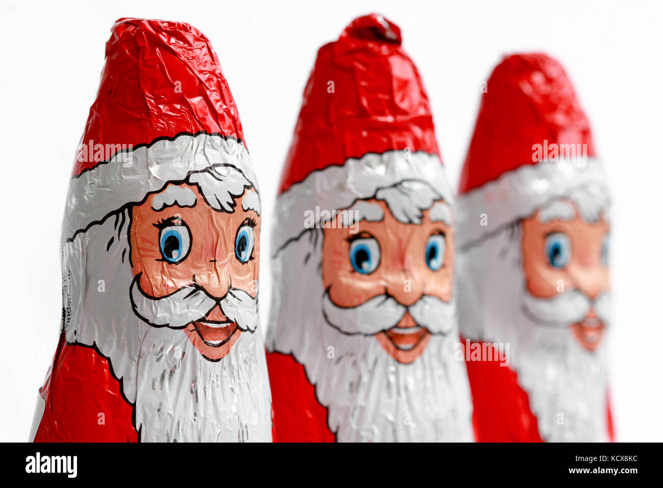 picture of a chocolate santa claus. studio shot, holiday concept Stock ...