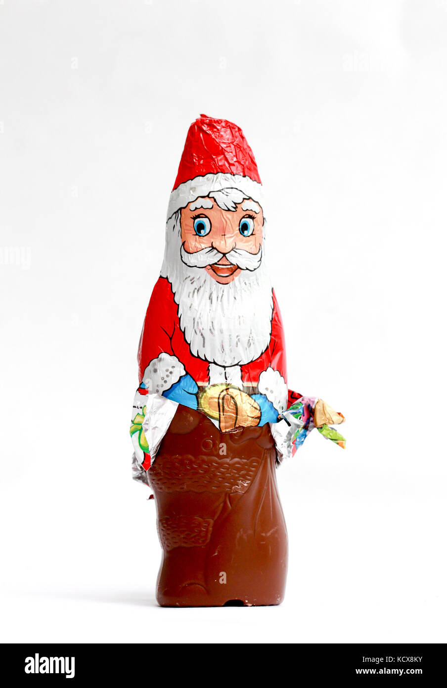 picture of a chocolate santa claus. studio shot, holiday concept Stock ...