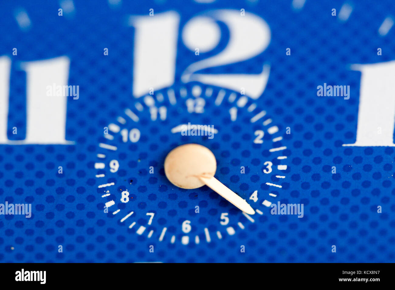 picture of a Closeup of hands on clock face Stock Photo - Alamy