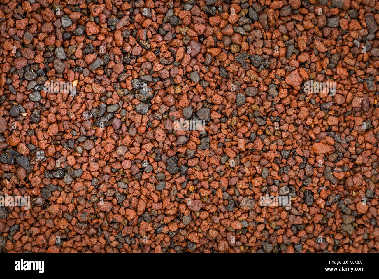 life size macro of red sand grain from South Koki Beach, Maui Island ...