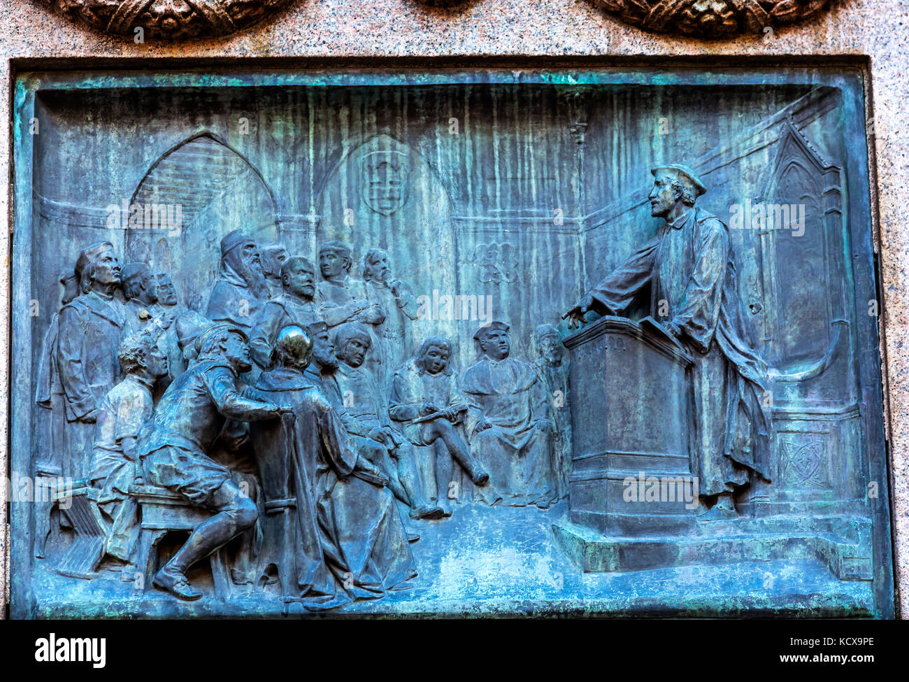 Giiordano Bruno Speaking Statue Campo de' Fiori Rome Italy. Bruno was ...