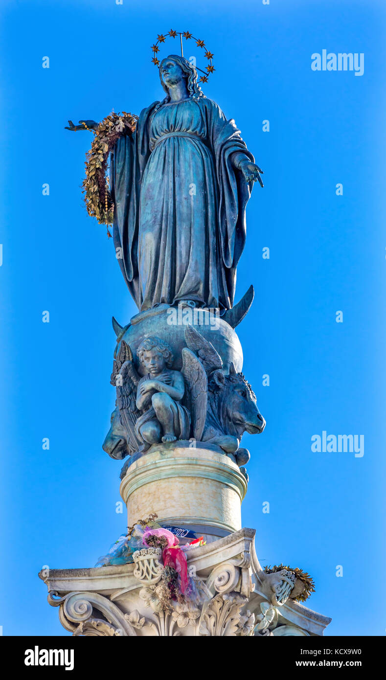 Virgin Mary Statue Immaculate Conception Column Colonna dell Immocolata ...