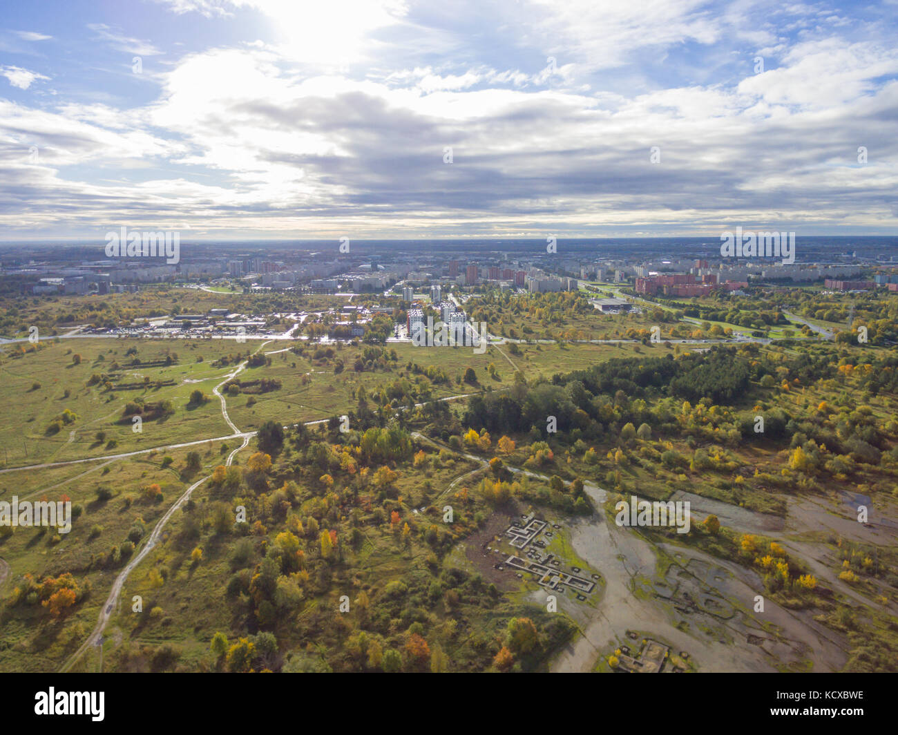 Aerial view of City Tallinn, Estonia Stock Photo - Alamy