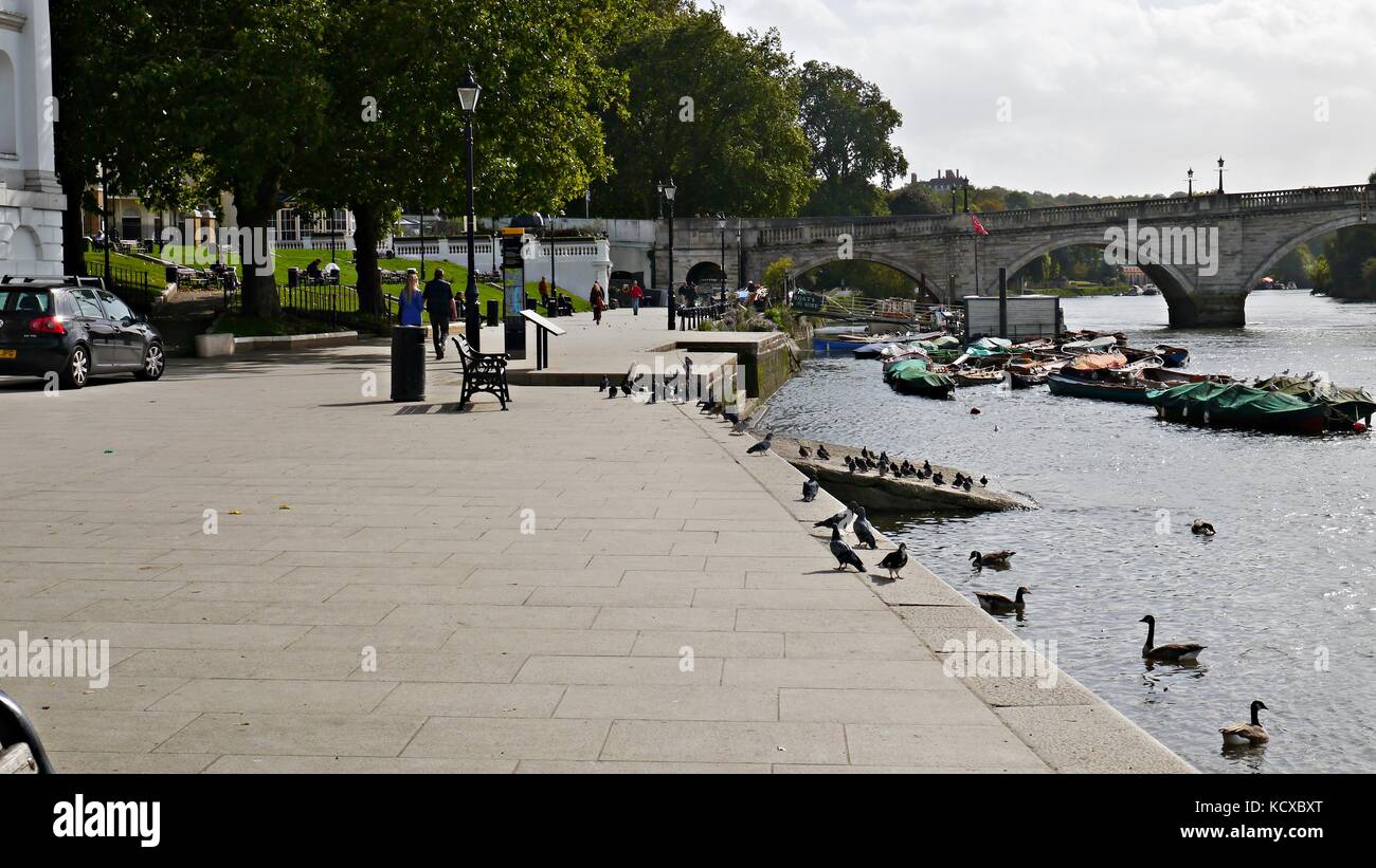 Richmond upon Thames Riverside Stock Photo - Alamy