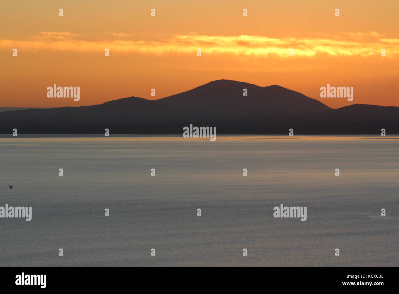 Sunset over the Llyn Peninsula Stock Photo - Alamy