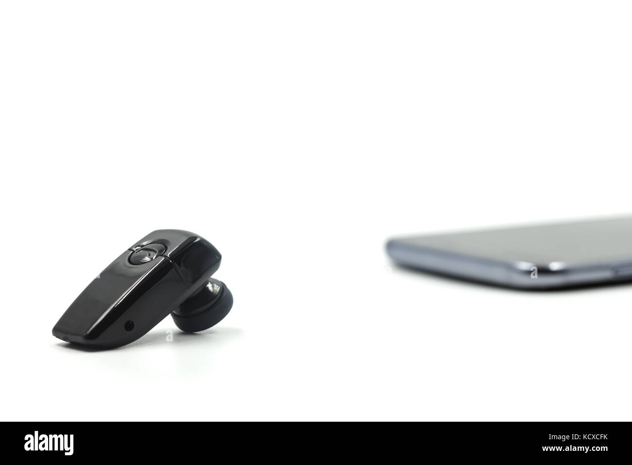 Gadgets and smartphone, mobile phone accessory isolated on white ...