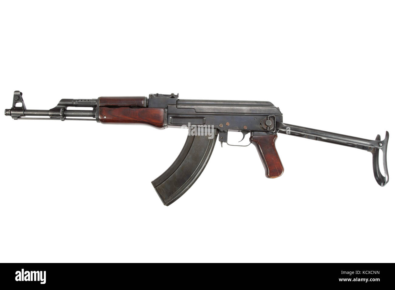 First model AK 47 from 1954 assault rifle isolated on white Stock Photo ...