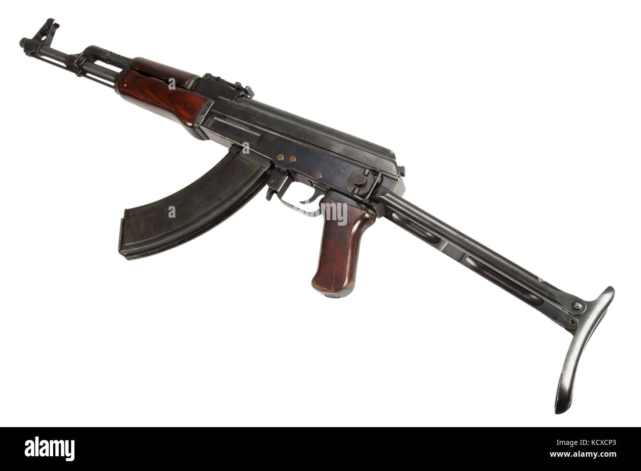 First model AK 47 from 1954 assault rifle isolated on white Stock Photo ...