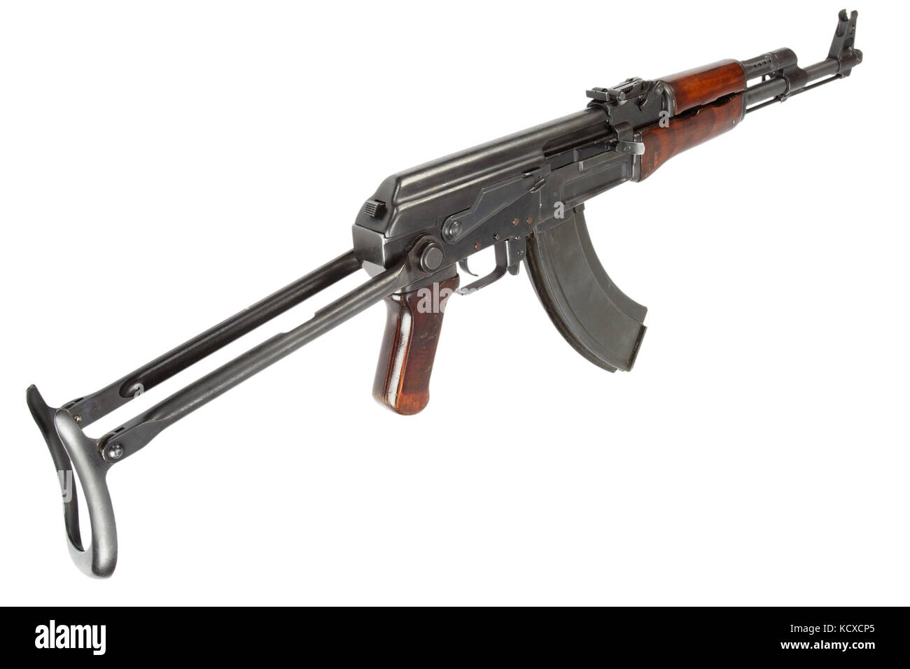 First model AK 47 from 1954 assault rifle isolated on white Stock Photo ...