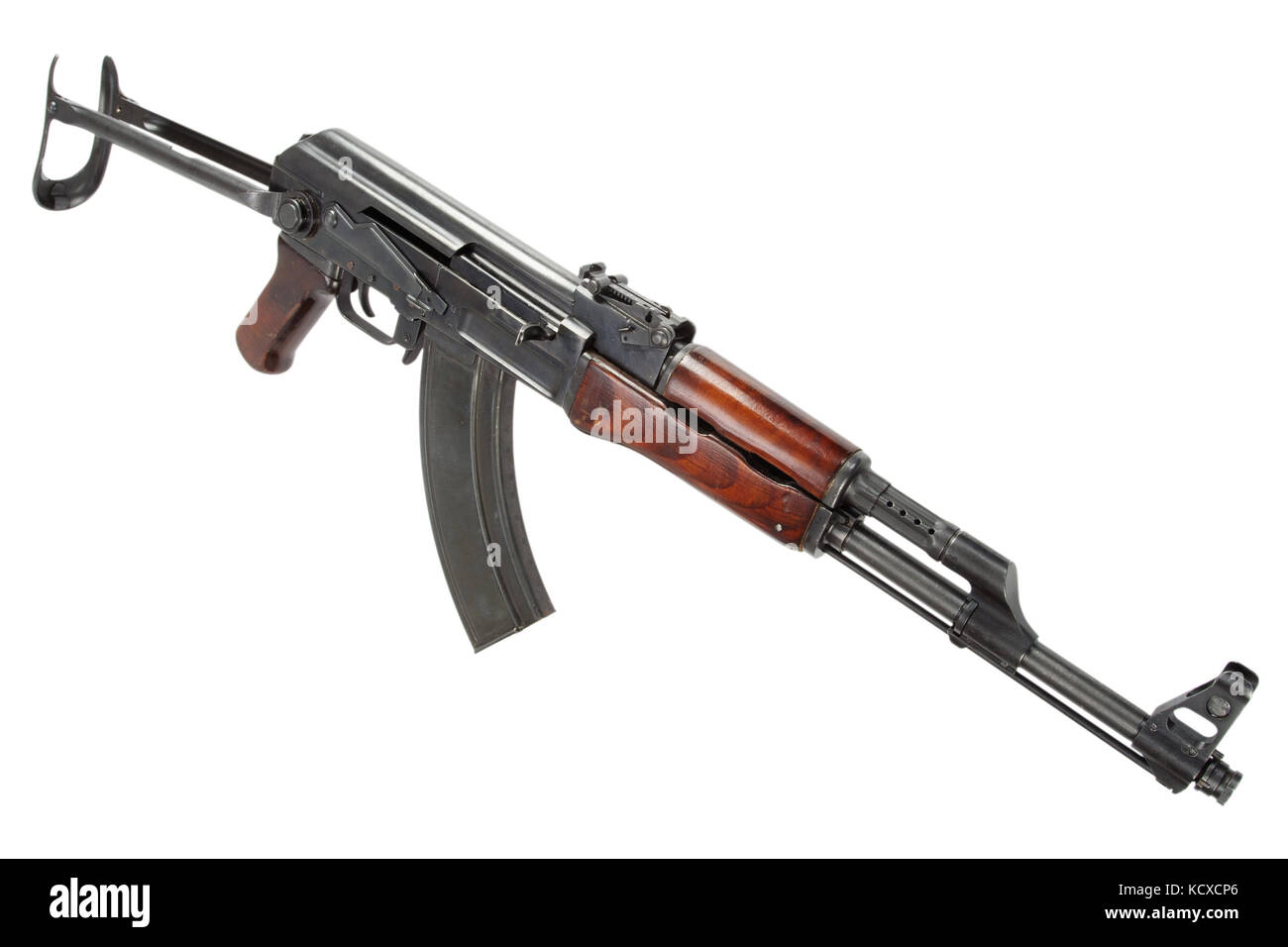 First model AK 47 from 1954 assault rifle isolated on white Stock Photo ...