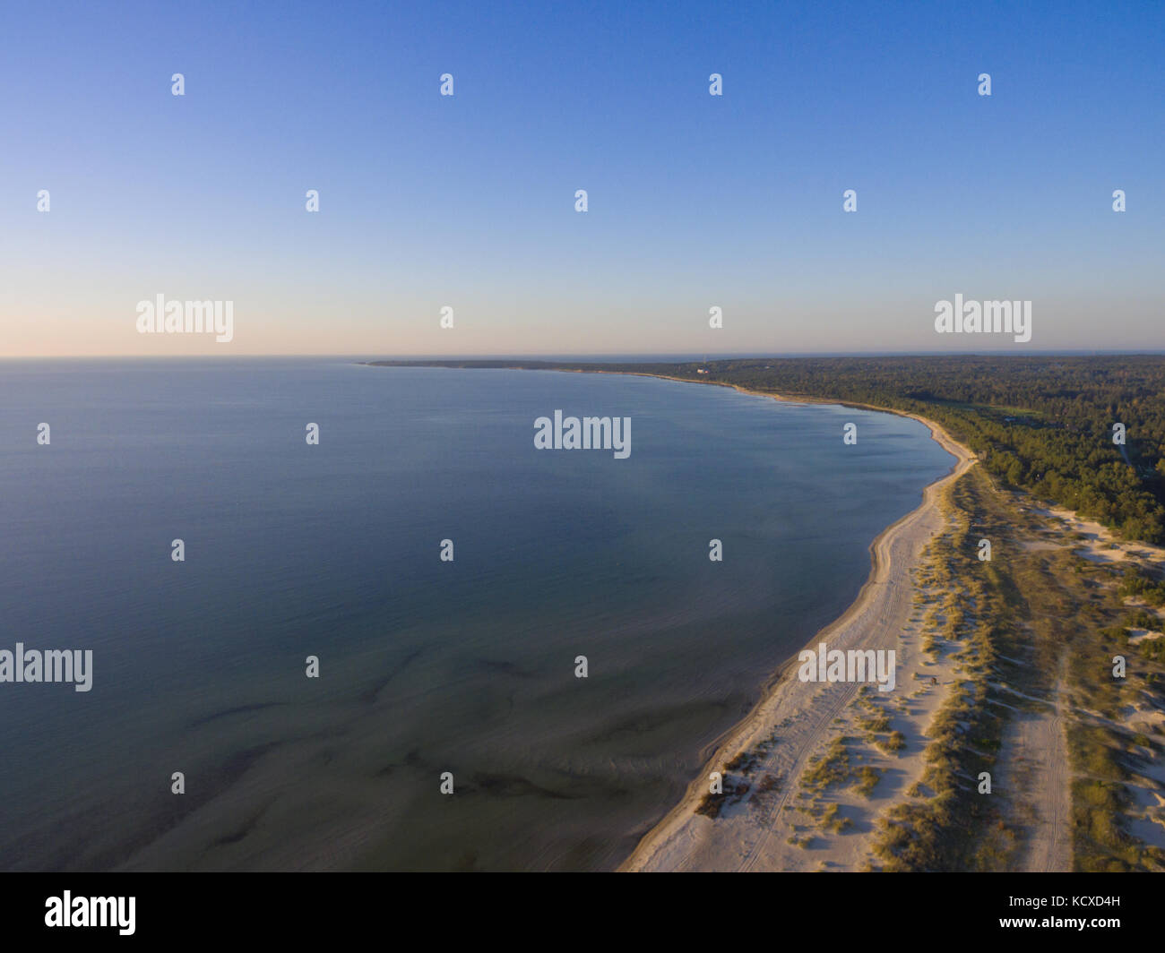 Aerial view landscape of Baltic Sea Stock Photo - Alamy