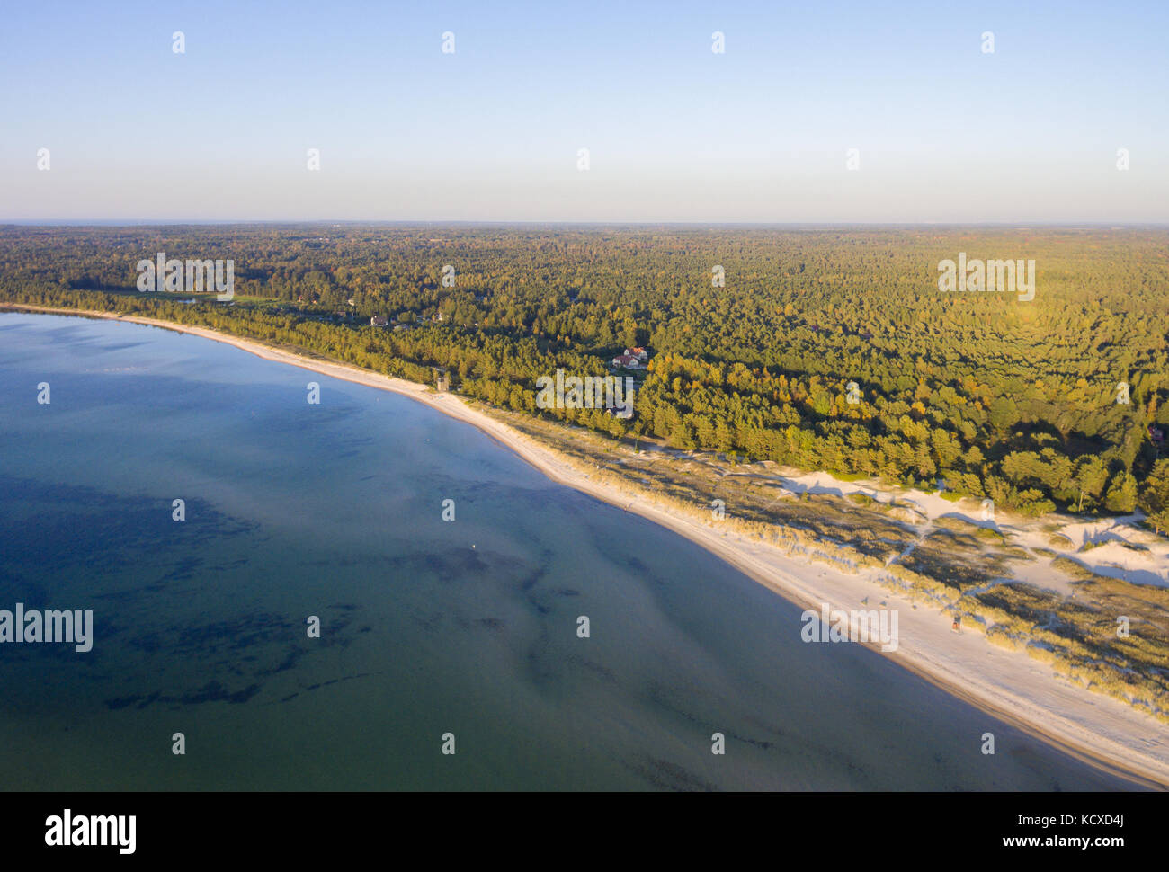 Aerial view landscape of Baltic Sea Stock Photo - Alamy