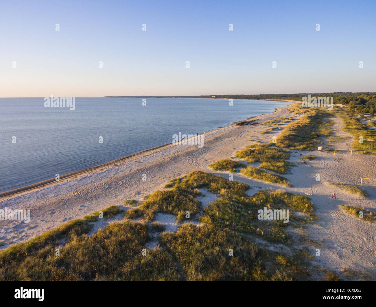Aerial view landscape of Baltic Sea Stock Photo - Alamy