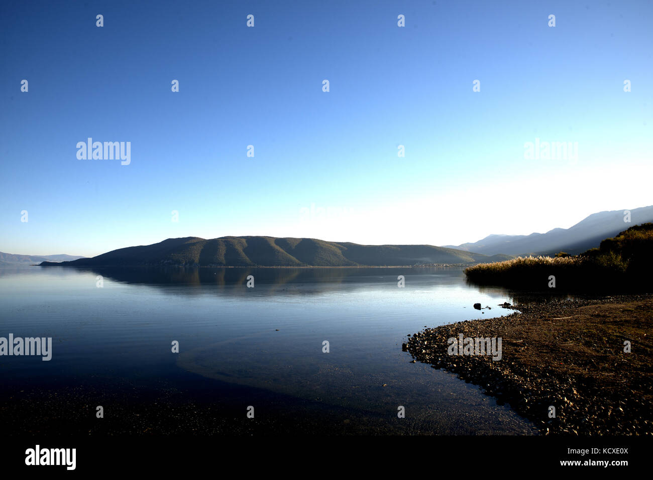 Lake Prespa in Macedonia Stock Photo - Alamy