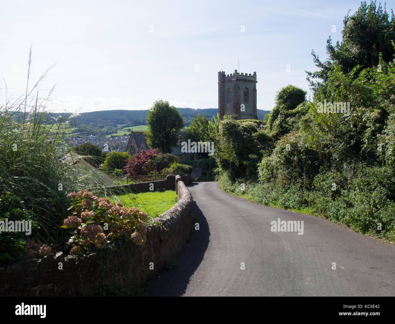 Saint Michael's Church, Minehead, Somerset, from Church Road Stock ...
